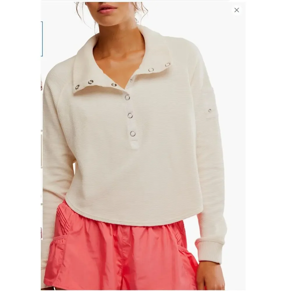 Free People | Tops | Free People So Fly Henley Layer Coddy Midnight ...